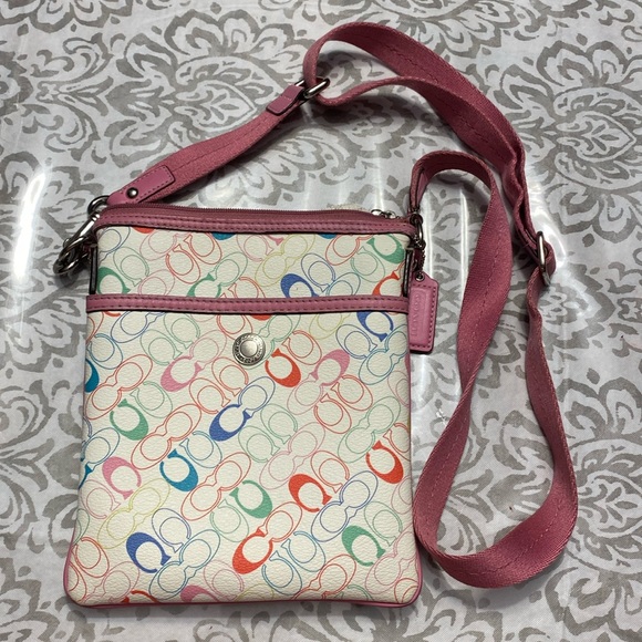Coach | Bags | Colorful Coach Chelsea Signature Bag | Poshmark